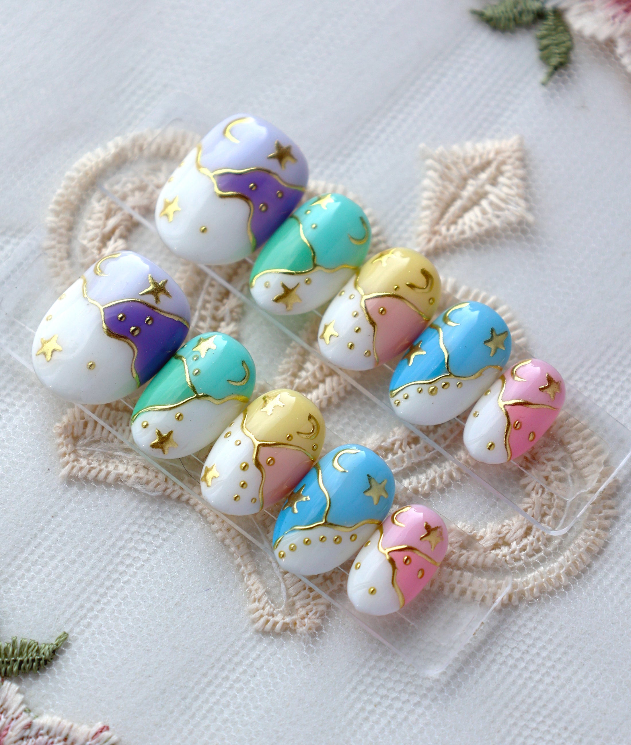 Macaron Starry Sky – KittenGabbyNails